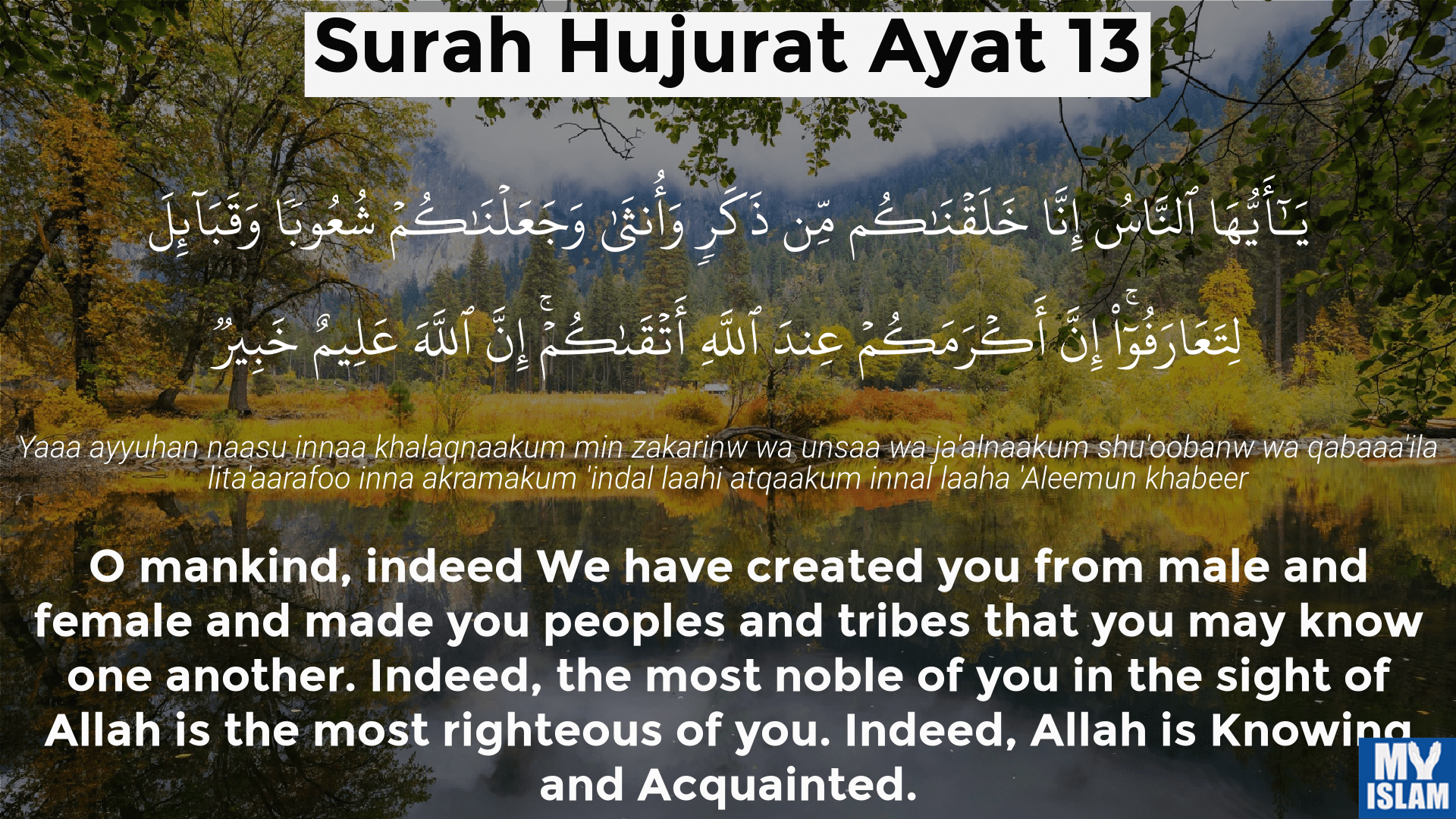 Surah Al Hujurat Ayah Surah Al Hujurat Ayah